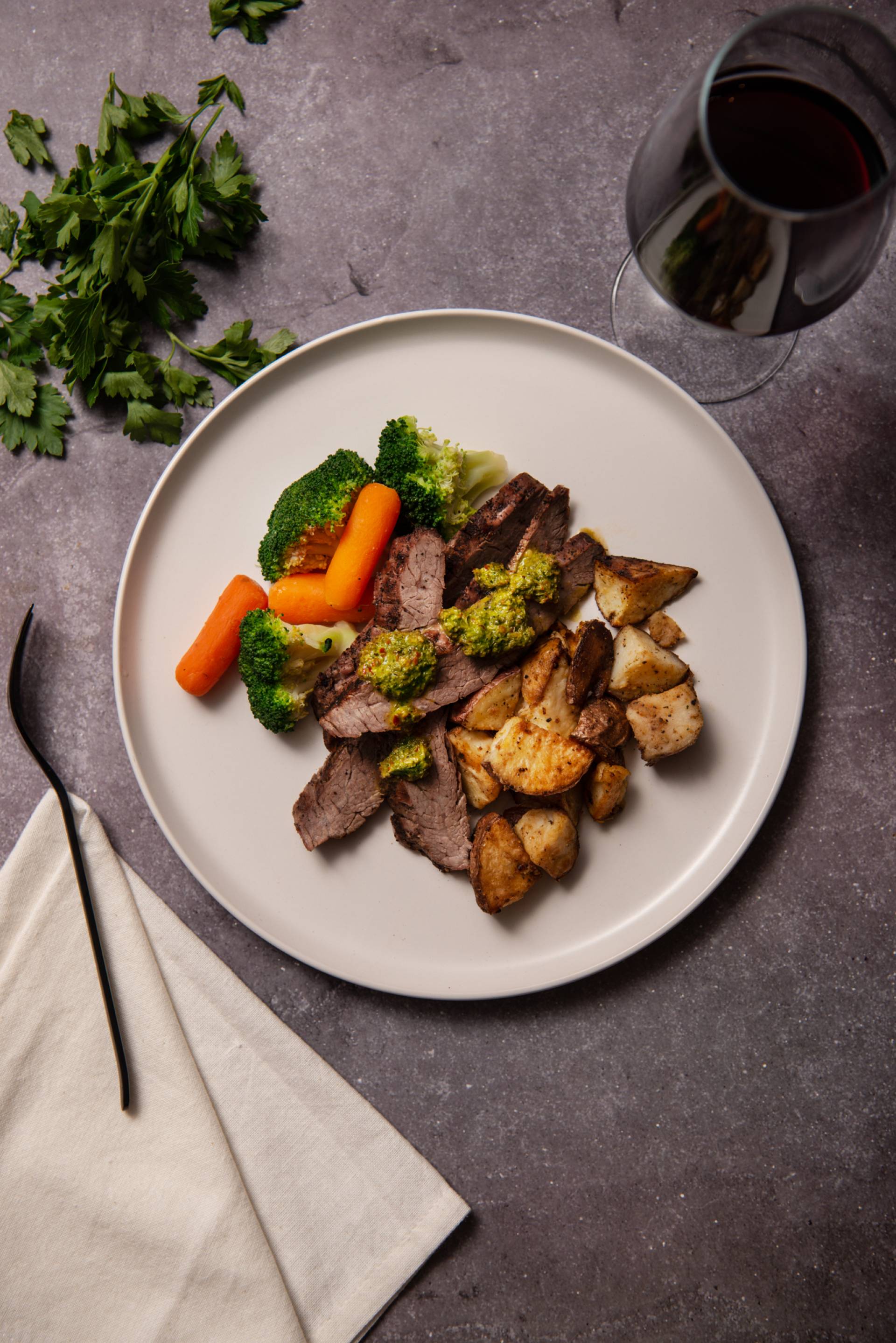 FIT 23: Grilled Garlic & Herb Flank Steak - Clean Plates Canada