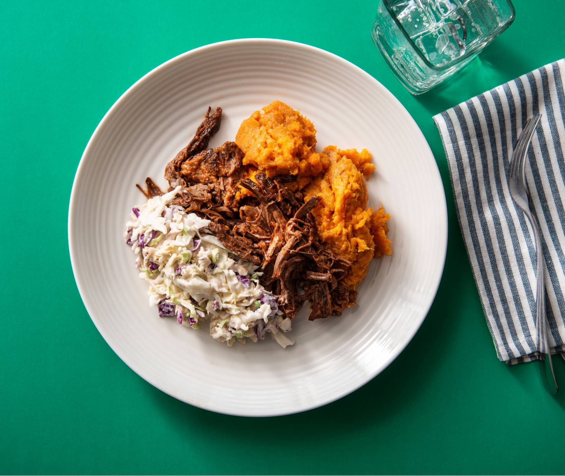 Shredded Steak with BBQ Sauce - Clean Plates Canada